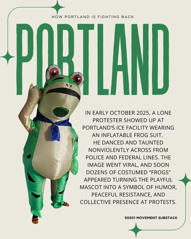 HOW PORTLAND IS FIGHTING BACK IN EARLY OCTOBER 2025, A LONE PROTESTER ...