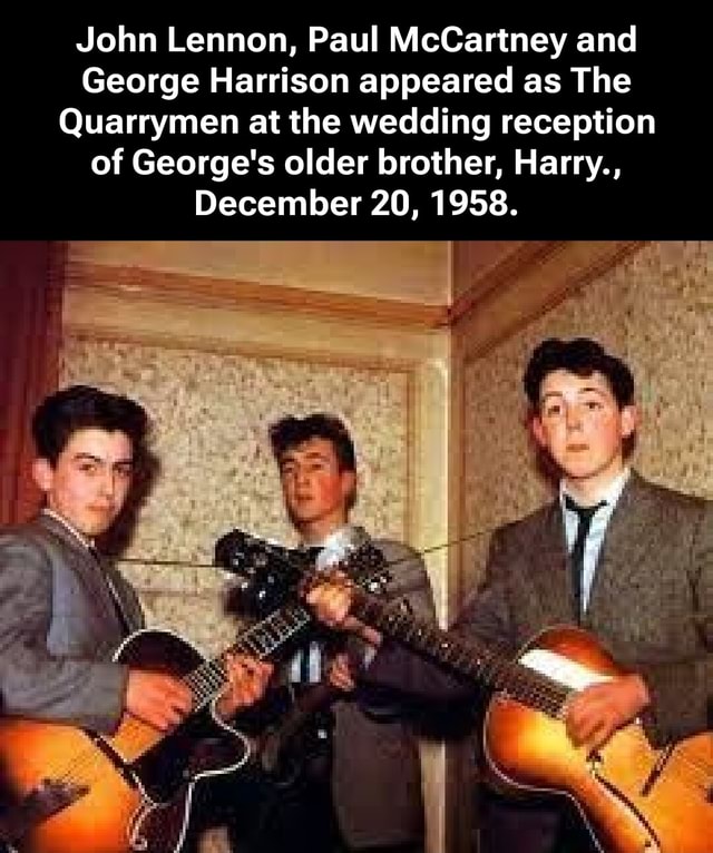 John Lennon, Paul McCartney and George Harrison appeared as The ...
