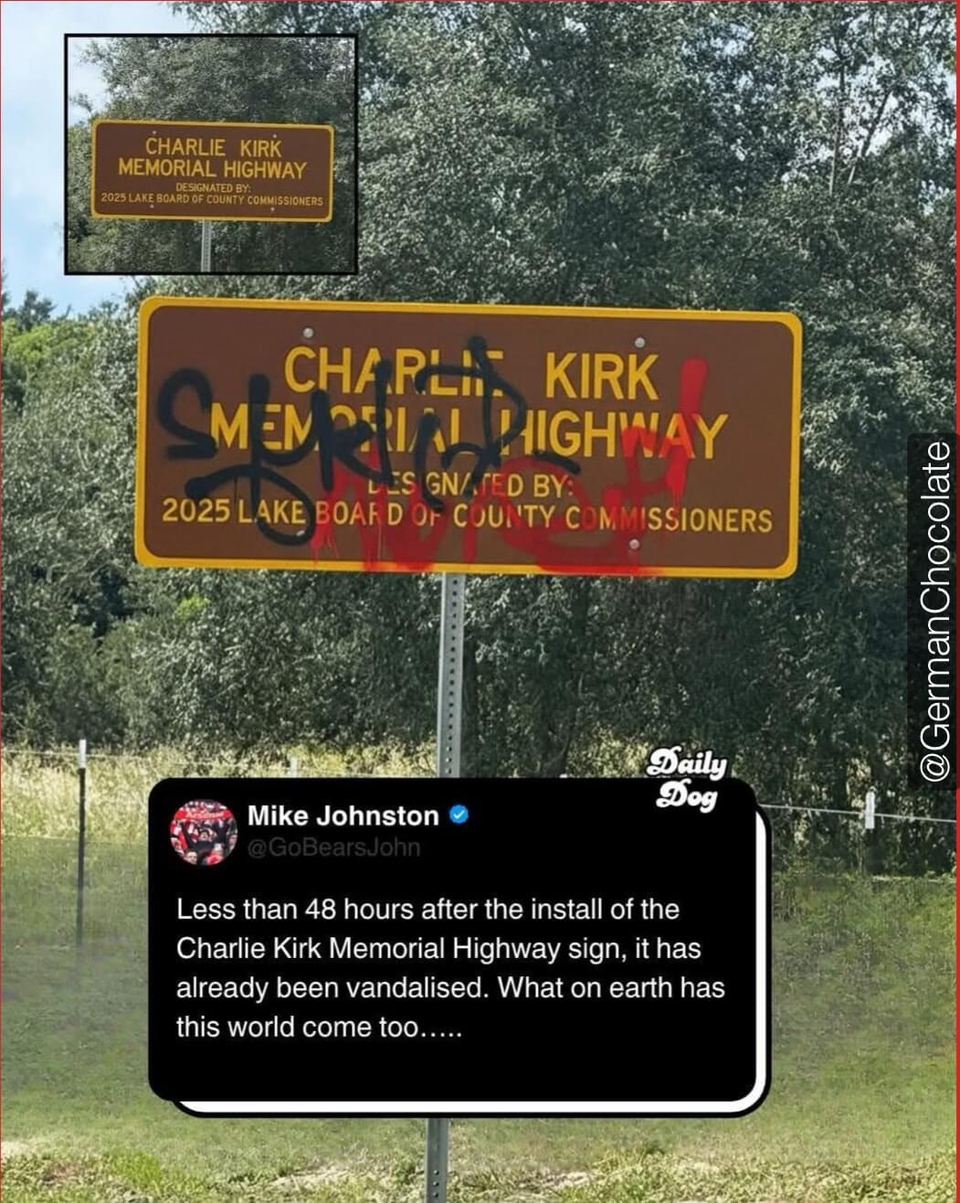 CHARLIE KIRK MEMORIAL HIGHWAY DESGGNATED BY: 2025 LAKE BOARD OF COUNTY ...